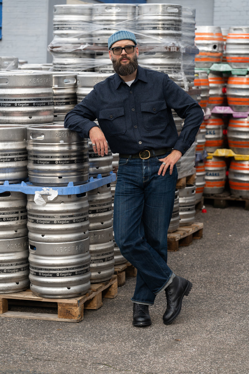 EC3 Men’s Wool CPO Shirt Navy – Blackhorse Lane Ateliers