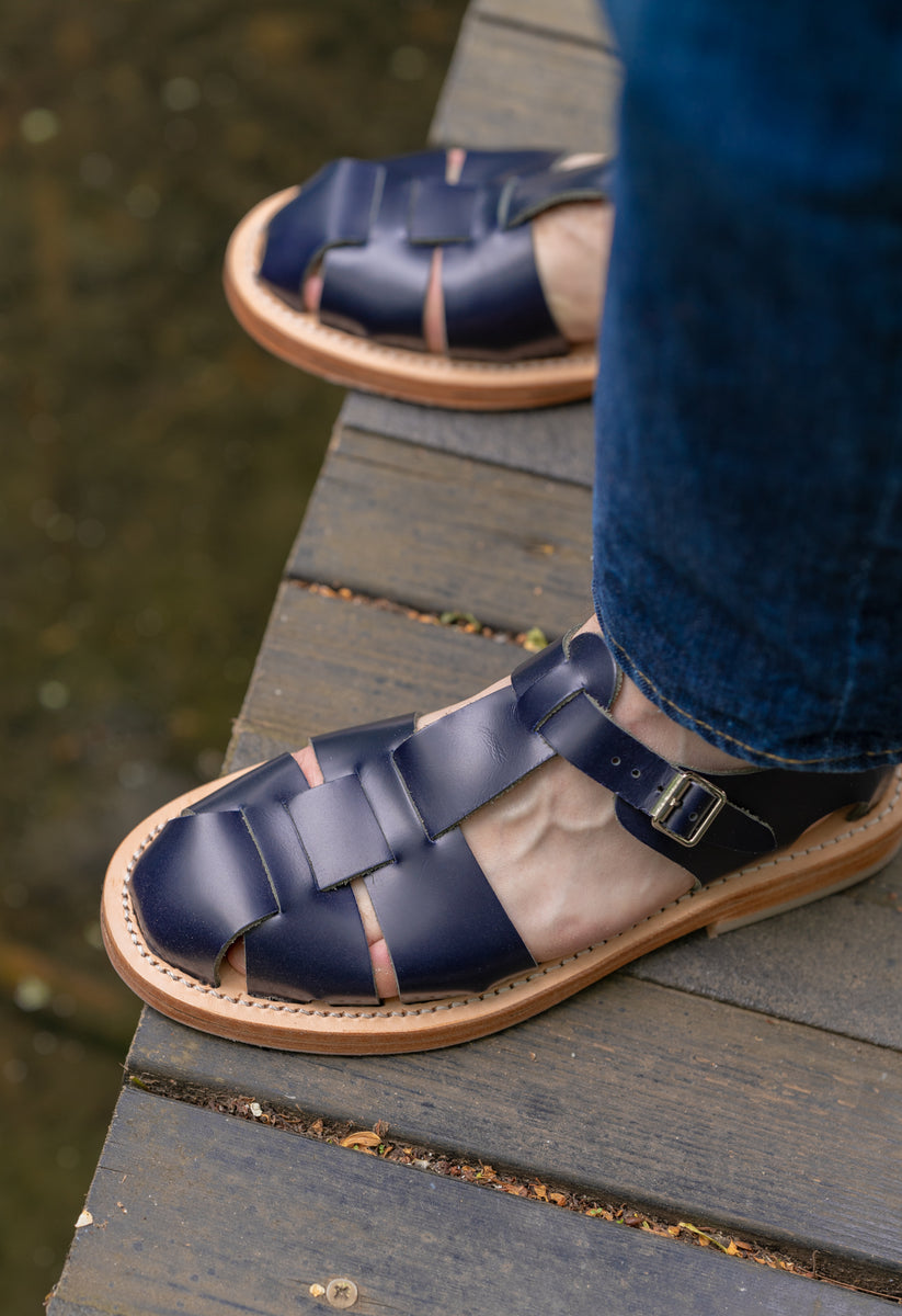 NAVY FRENCH MILITARY SANDALS | Blackhorse Lane Ateliers – Blackhorse ...