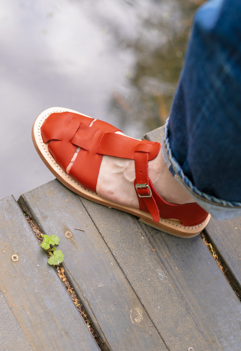 RED FRENCH MILITARY SANDALS | Blackhorse Lane Ateliers – Blackhorse ...